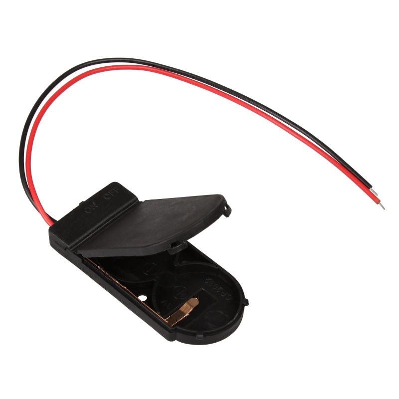 Batteriehalter für 2x Knopfzelle CR2032 mit EIN-AUS Schalter, Batteriefach